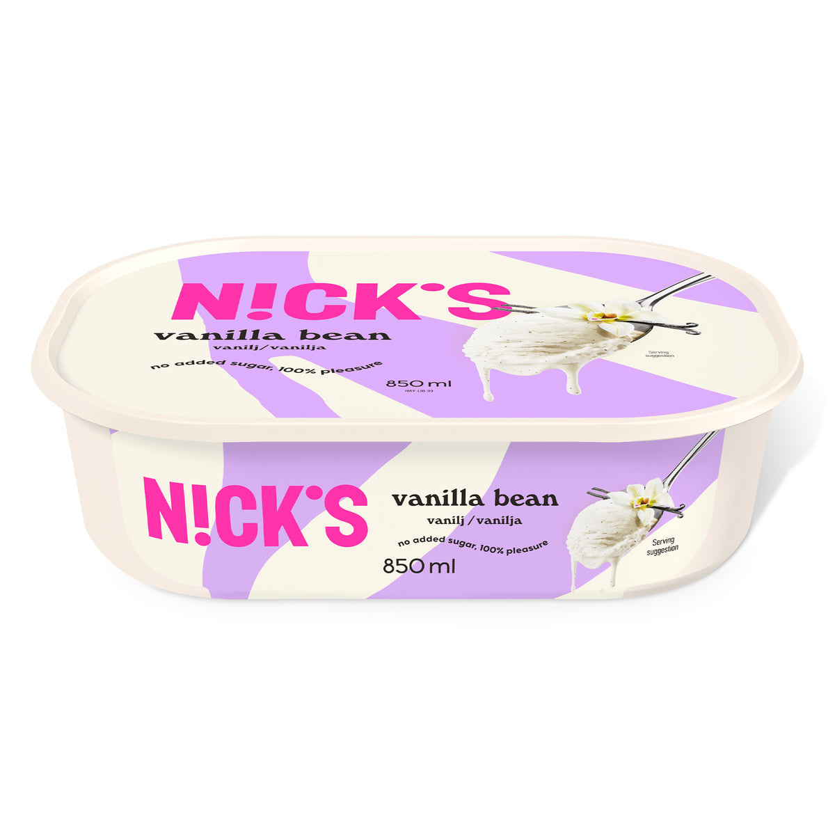 Familienpackung Vanilla Bean | Eis ohne Zuckerzusatz – NICK'S EU